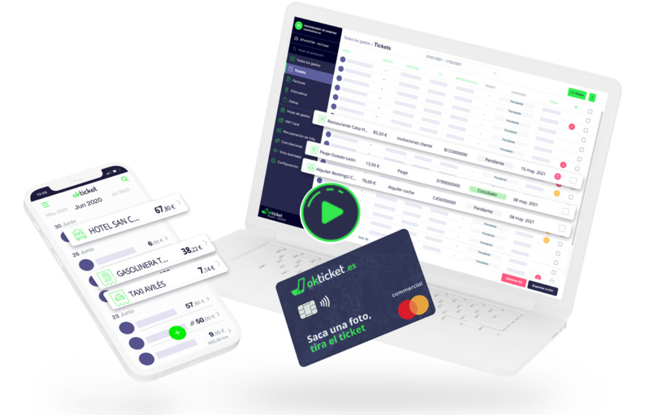 Okticket | Gestión de gastos empresariales - Nedtel