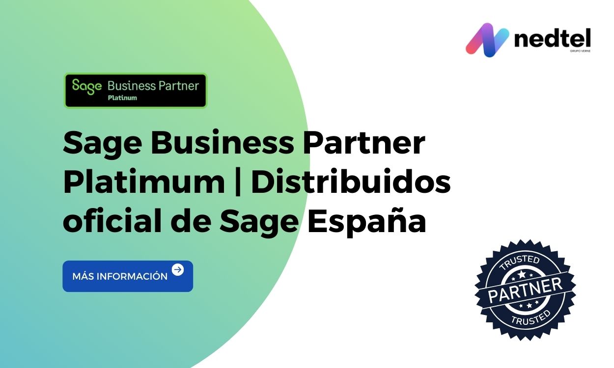Partner SAGE Platinum - Distribuidor oficial en España - Nedtel Servicios